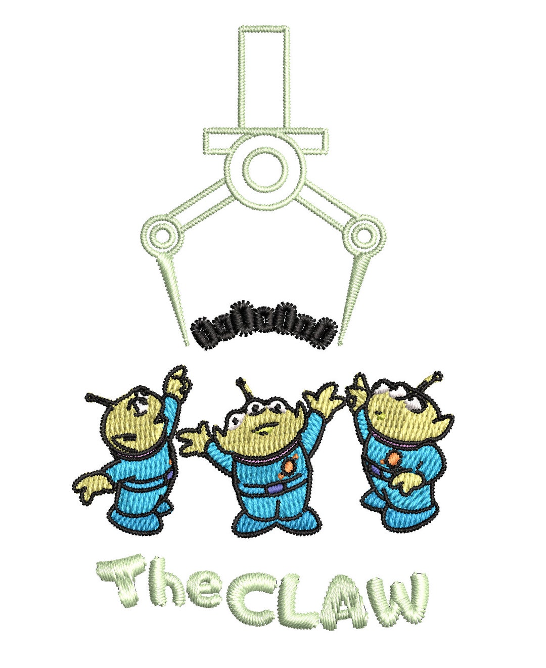 Toy Story the Claw Aliens Embroidery Design PES File Machine Embroidery ...