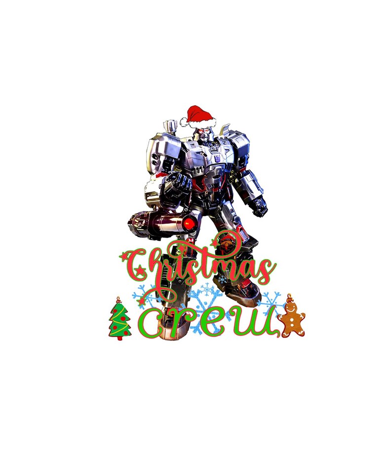 Christmas Megatron PNG, Transformers Christmas Crew (digital Download ...