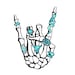 Western Skeleton Hand PNG Bundle, Rock on Sign (digital Download) - Etsy
