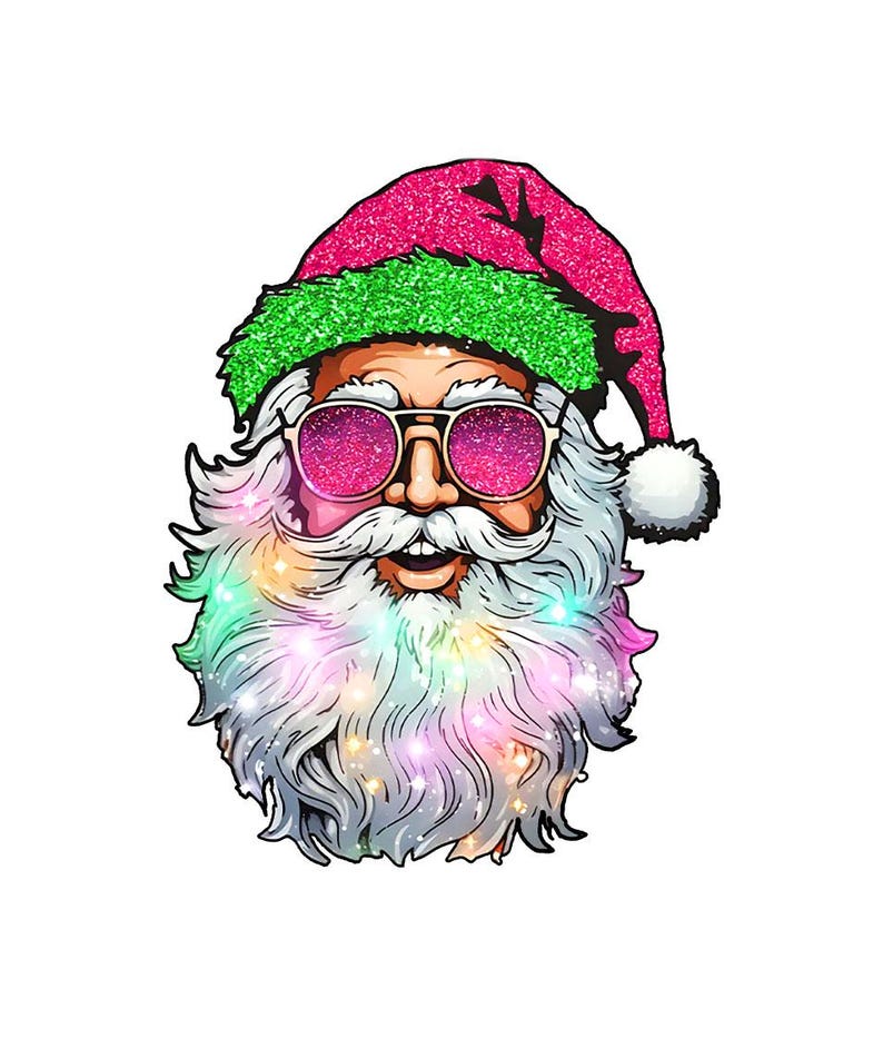 Glitter Pink Santa PNG Bundle, Christmas Clip Art (digital Download) - Etsy