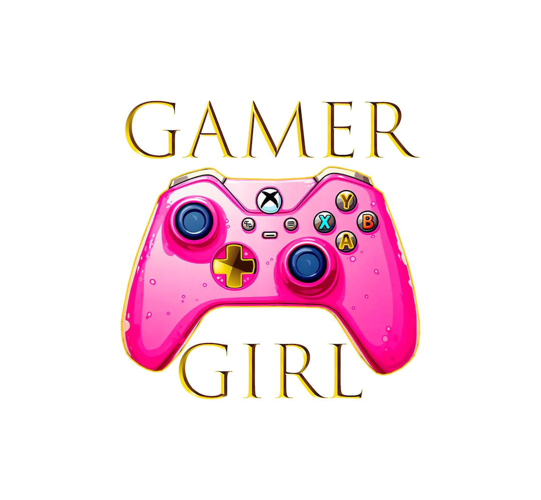 Game Controller Gamer Girl Png Sublimation , Game Controller Gamer Girl ...