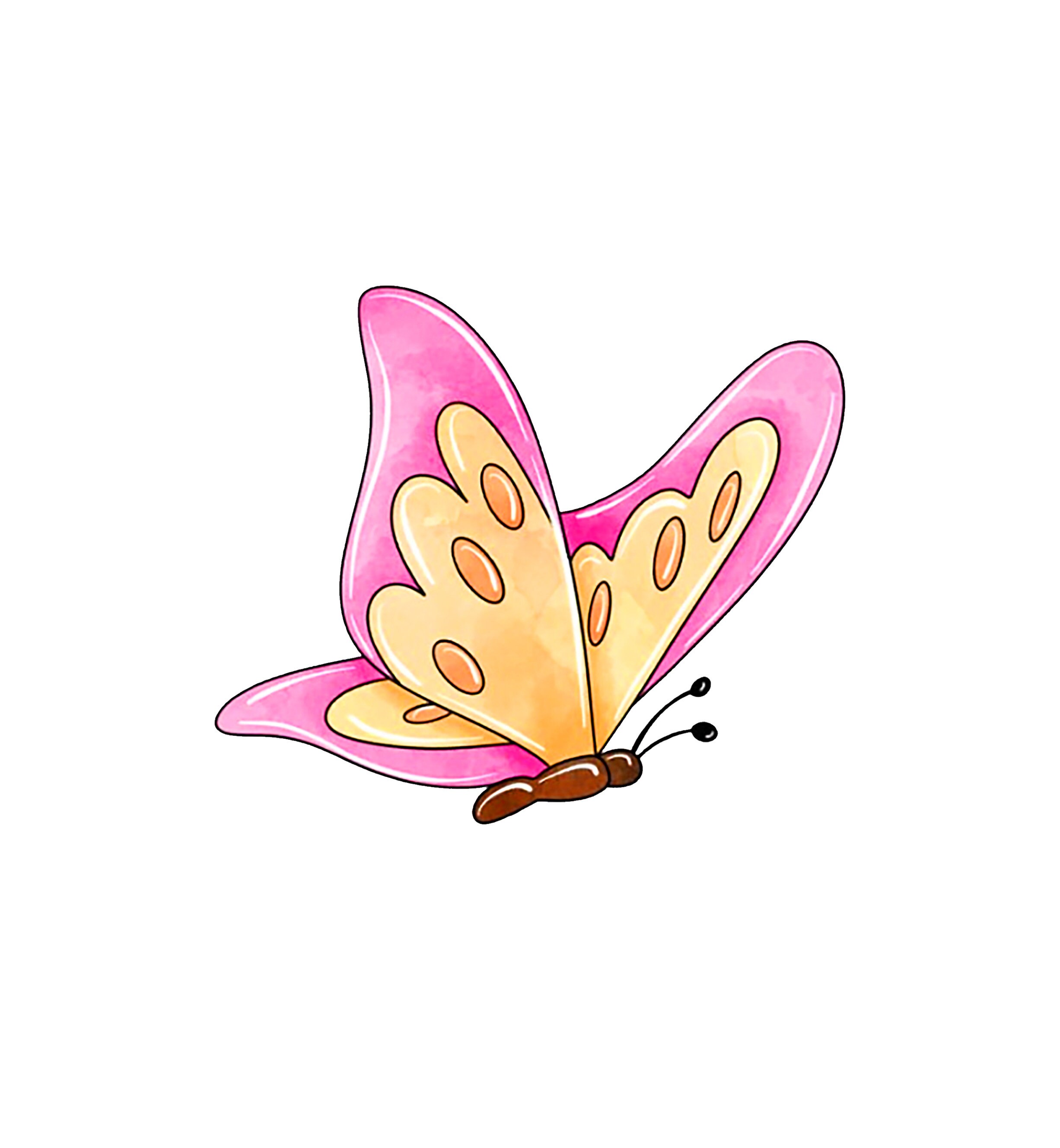 Butterfly Water Color Png , Bambi Butterfly Animals Png, Butterfly Png ...