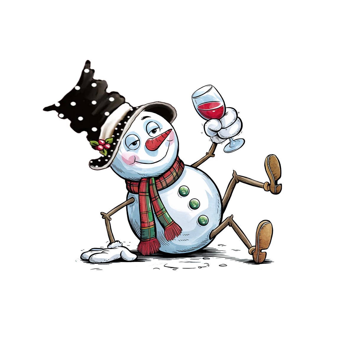 Winter Snowman PNG, Christmas Scene (digital Download) - Etsy
