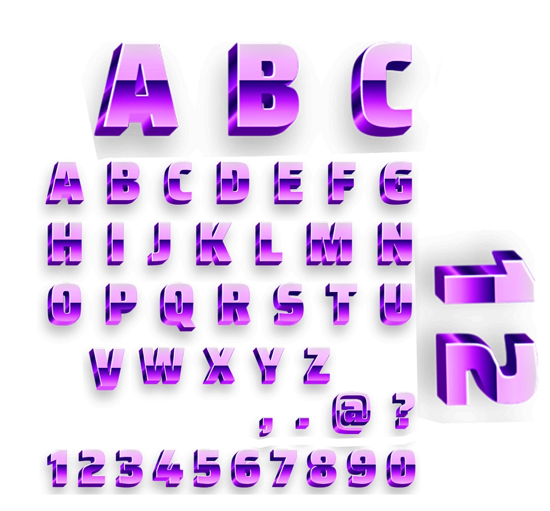 Purple Alphabet Png Purple Alphabet Sublimation , Purple Font Png Shiny ...