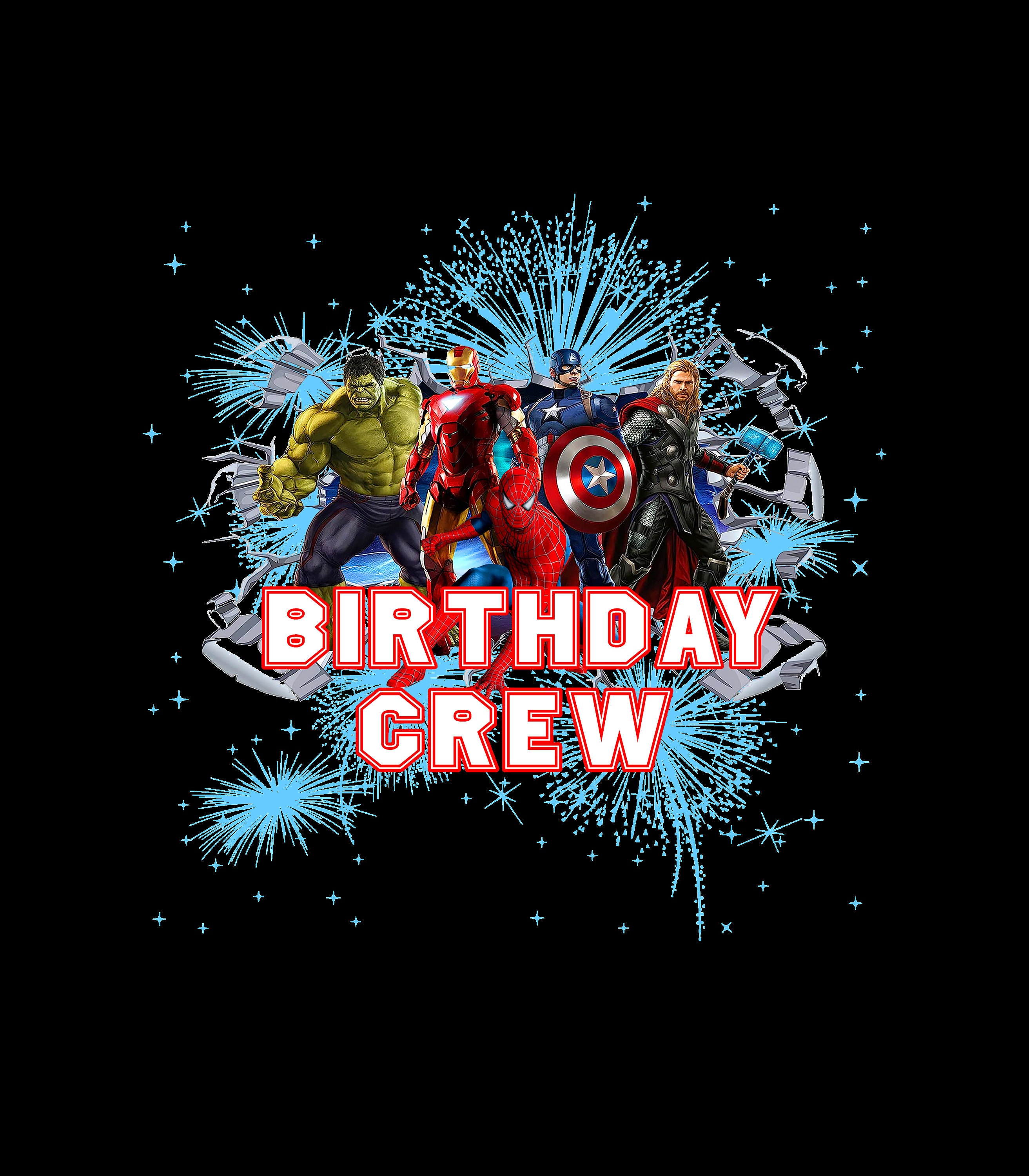 Avengers' Birthday Boy 5 Png Superhero 5rth Birthday Png Customizable ...