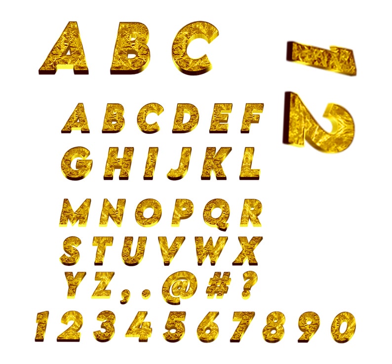 Gold Alphabet Font Png , Gold Font Png Gold Alphabet Png , Luxury ...