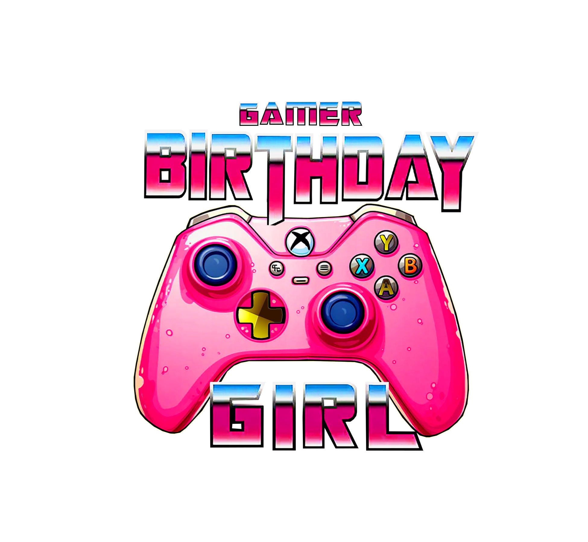 Gamer Birthday Girl Png , Level up Birthday Girl Png Intsant Download ...