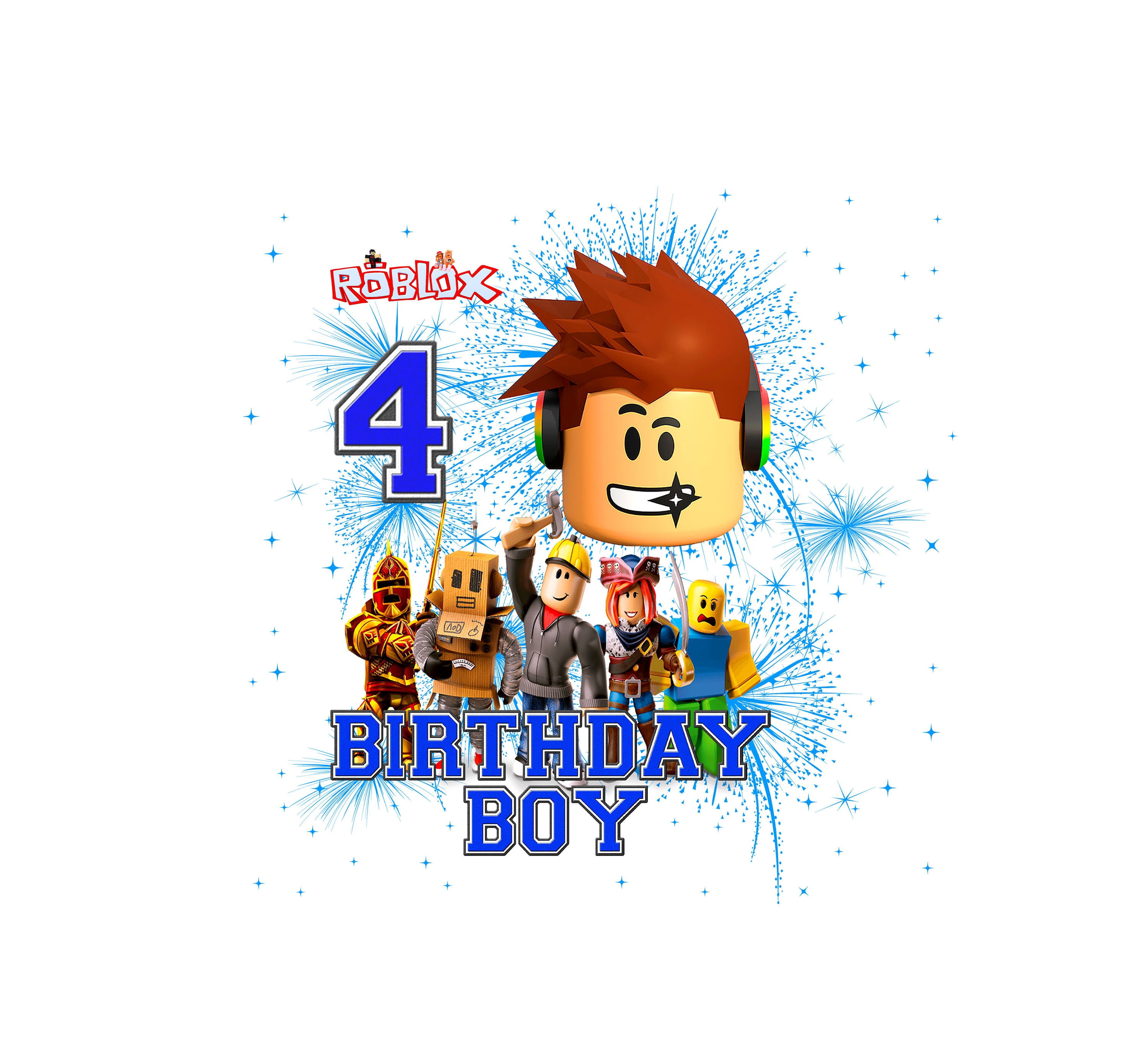 Roblox 10th Birthday Boy PNG, Gaming, Customizable Design (digital ...