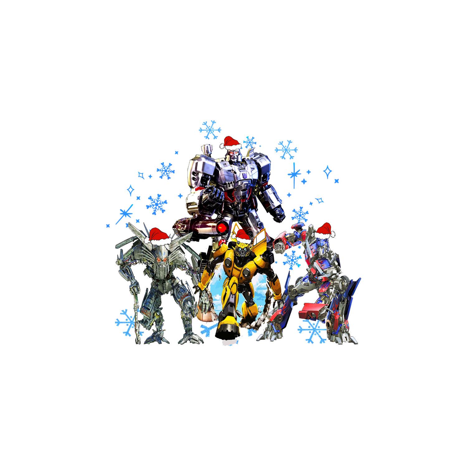 Christmas Transformer Png ,transformers Christmas Crew Png , Robot ...