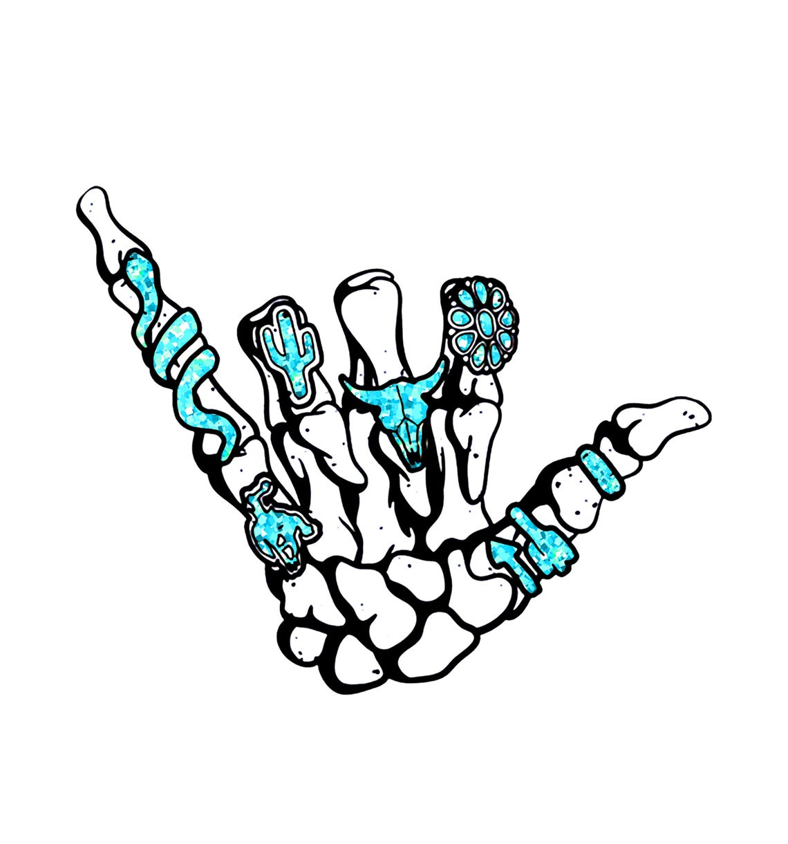 Glitter Skull Hands Png Bundle Retro Skull Hand Png Peace Western ...