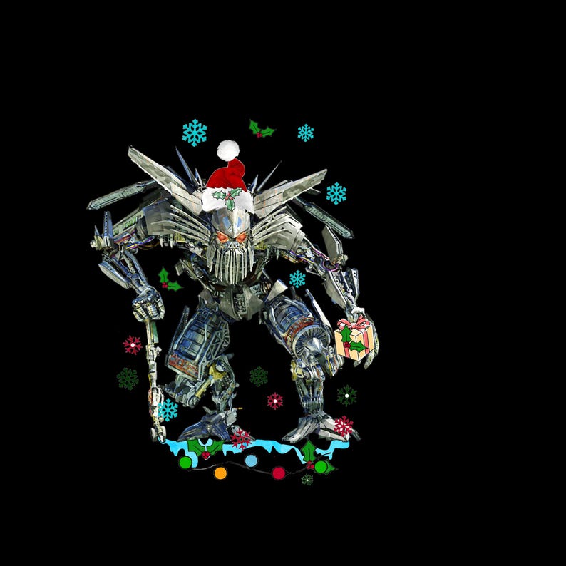 Christmas Transformers PNG Bundle, Optimus Prime & Megatron (digital ...