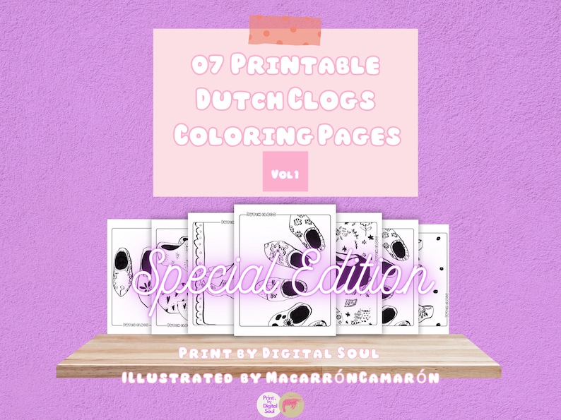 Dutch Clogs Coloring Pages for Adults and Teens: Special Edition Vol 1 ...