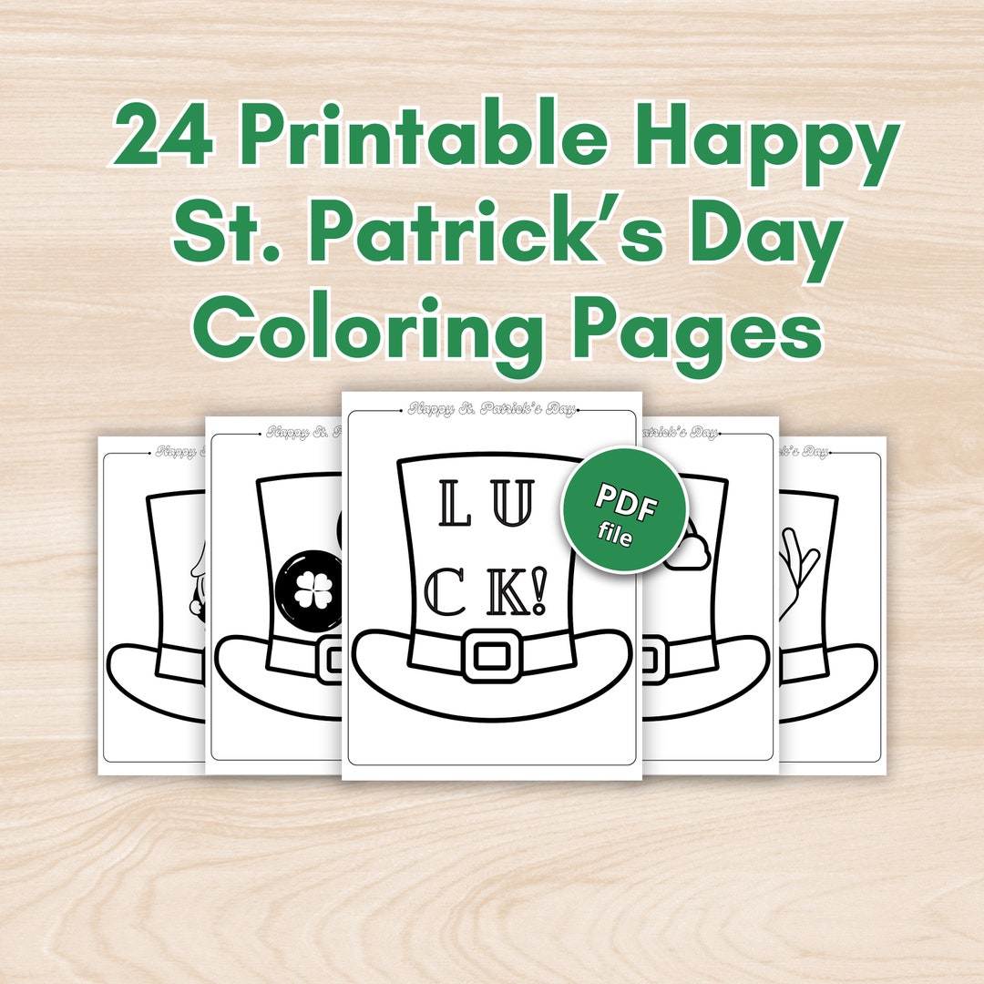 24 St. Patrick's Day-themed Coloring Pages With Intricate Hat Designs ...