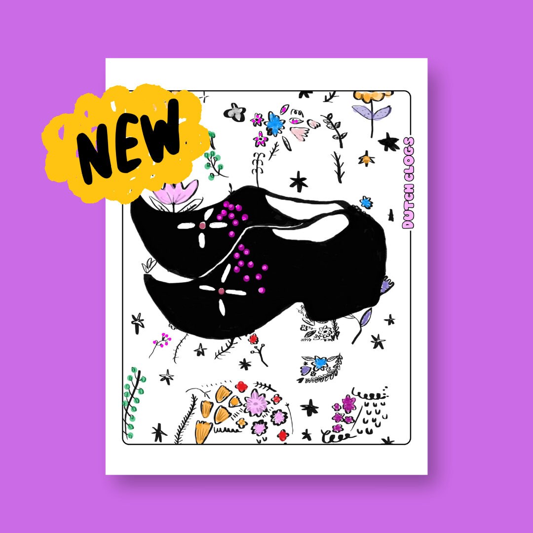 Dutch Clogs Coloring Pages for Adults and Teens: Special Edition Vol 1 ...