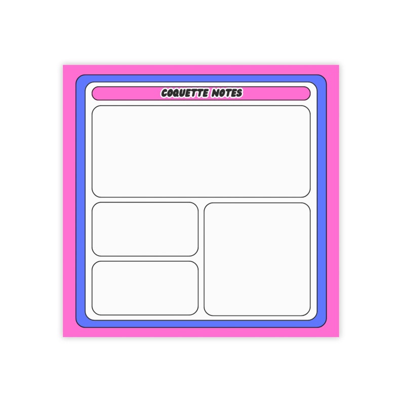 Coquette Aesthetic Cute Sticky Note - Etsy