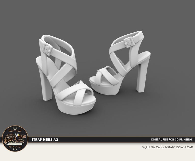 1:12 Strap Heels Basket Dollhouse Miniature - 3D STL PRINT File Instant ...