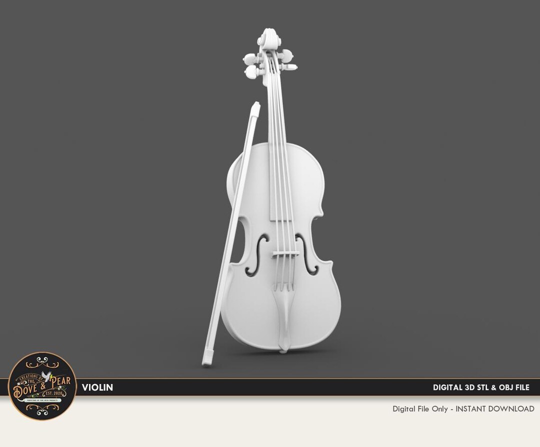 1:12 Violin Dollhouse Miniature - 3D STL PRINT File Instant Download - Etsy