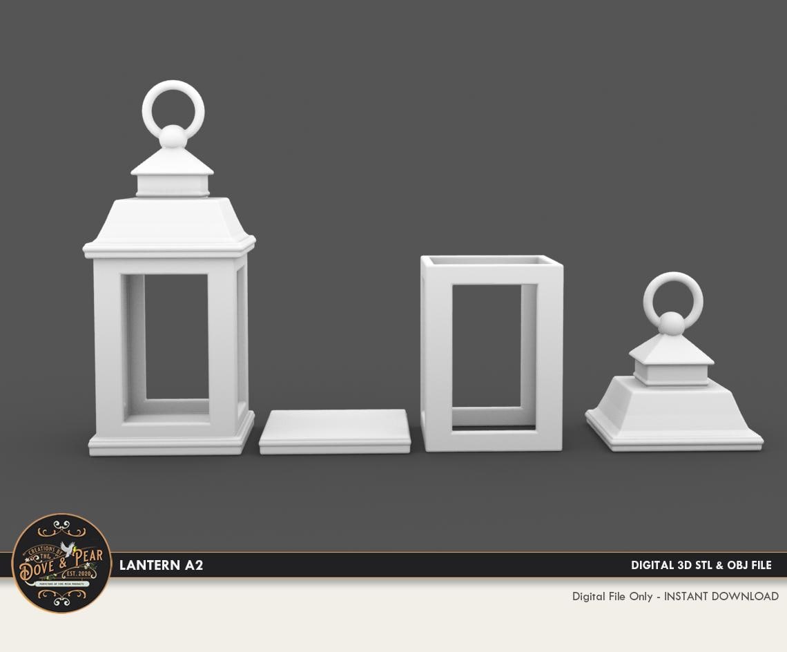 1:12 Lantern A2 Dollhouse Miniature - 3D STL PRINT File Instant ...