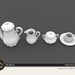 1:12 Tea Set A3 Teapot, Teacup, Saucer Dollhouse Miniature - 3D STL ...