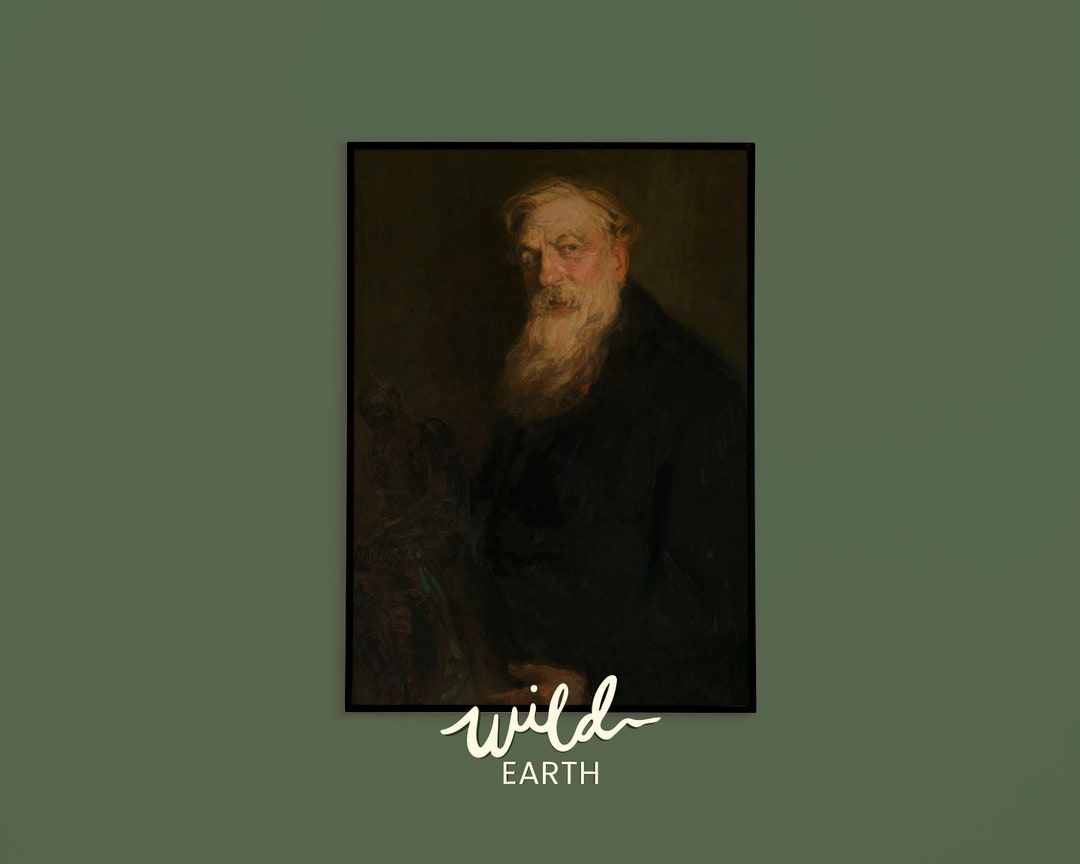 Auguste Rodin Portrait Dark and Moody Printable Oil Painting - Etsy