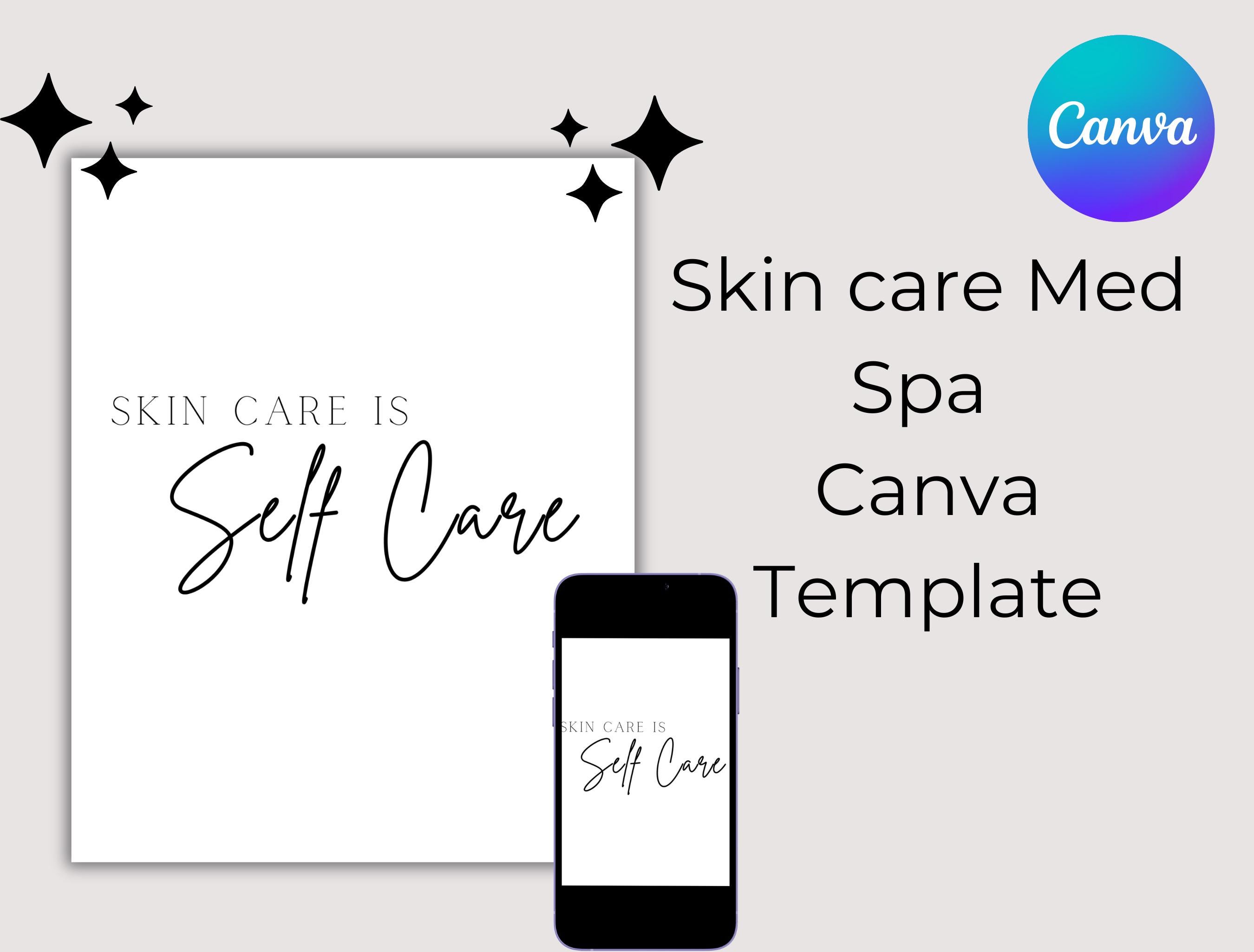 Skin Care Sign, Printable Template Med Spa Sign, Beauty Sign, Business ...