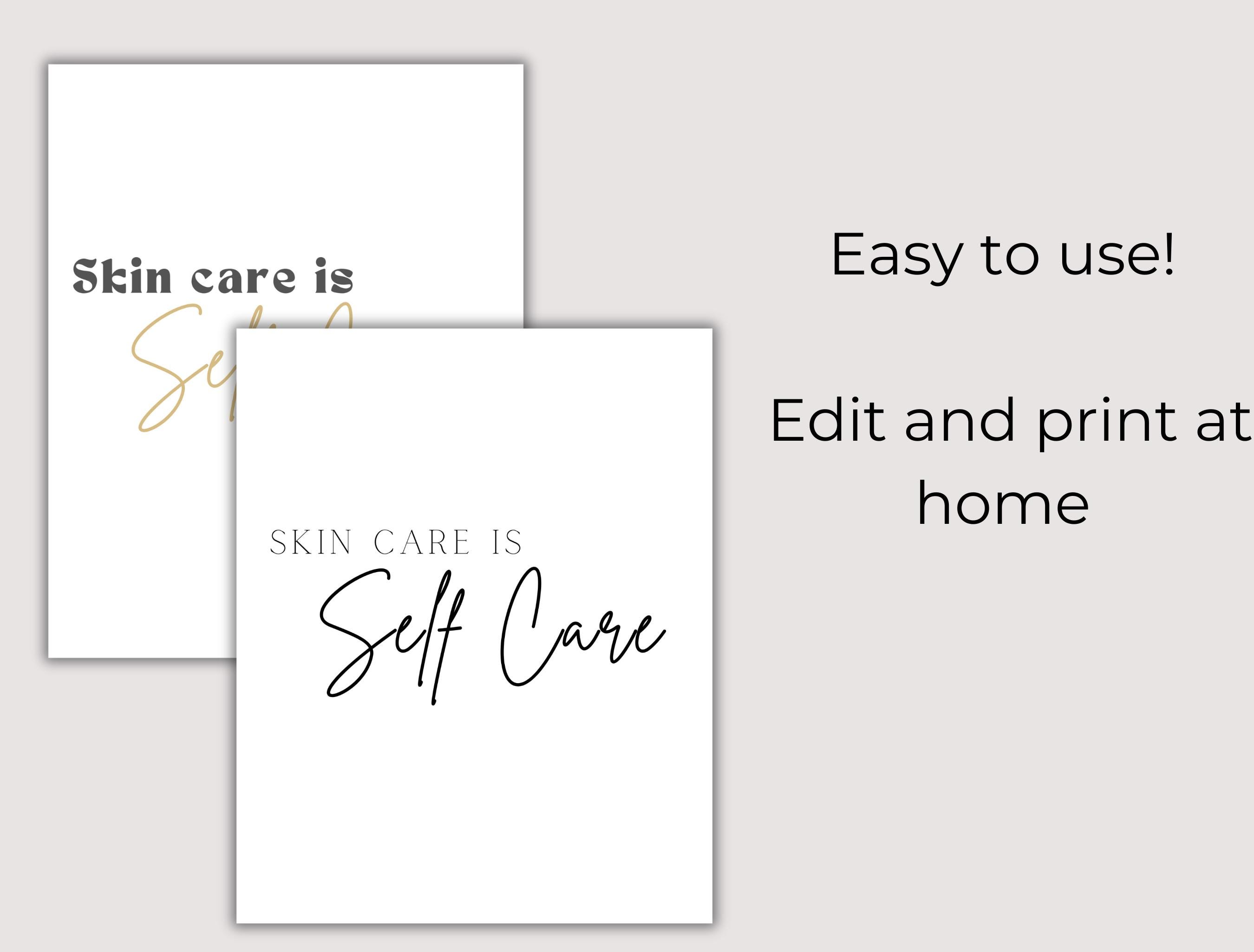 Skin Care Sign, Printable Template Med Spa Sign, Beauty Sign, Business ...