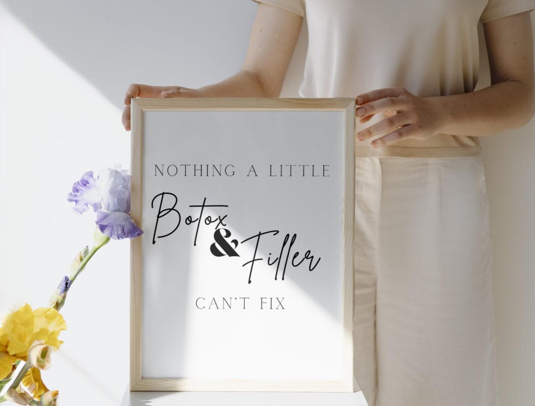 BOTOX and Filler Sign, Printable Template Med Spa Sign, Beauty Sign ...