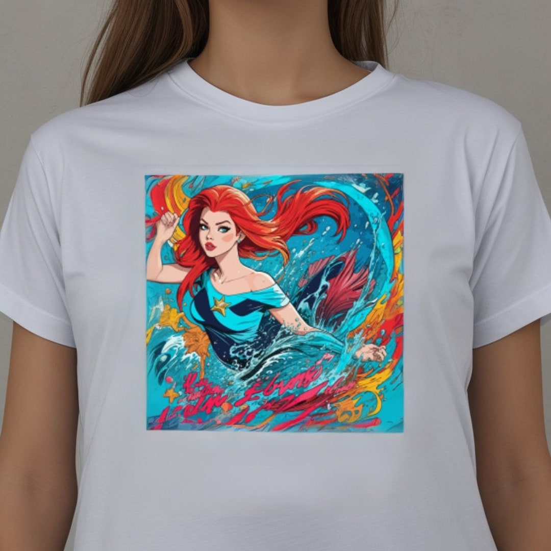 Women's Little Mermaid Shirt, Women's Little Mermaid Ariel Shirt, Ariel ...