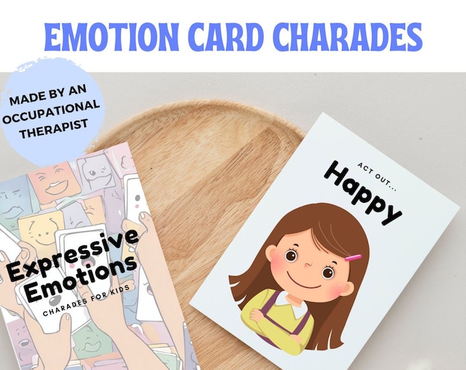 EMOTION CHARADE CARDS for Children | Digital Download | Laminate and ...