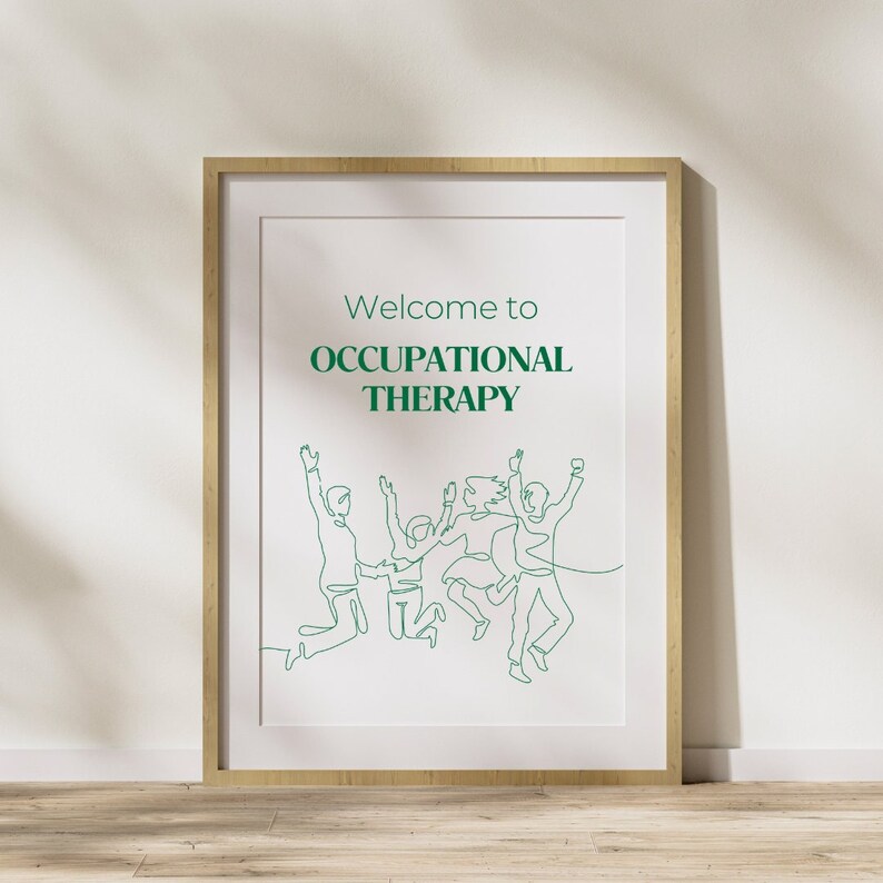 Occupational Therapy Digital Download Poster Print Office Therapy ...