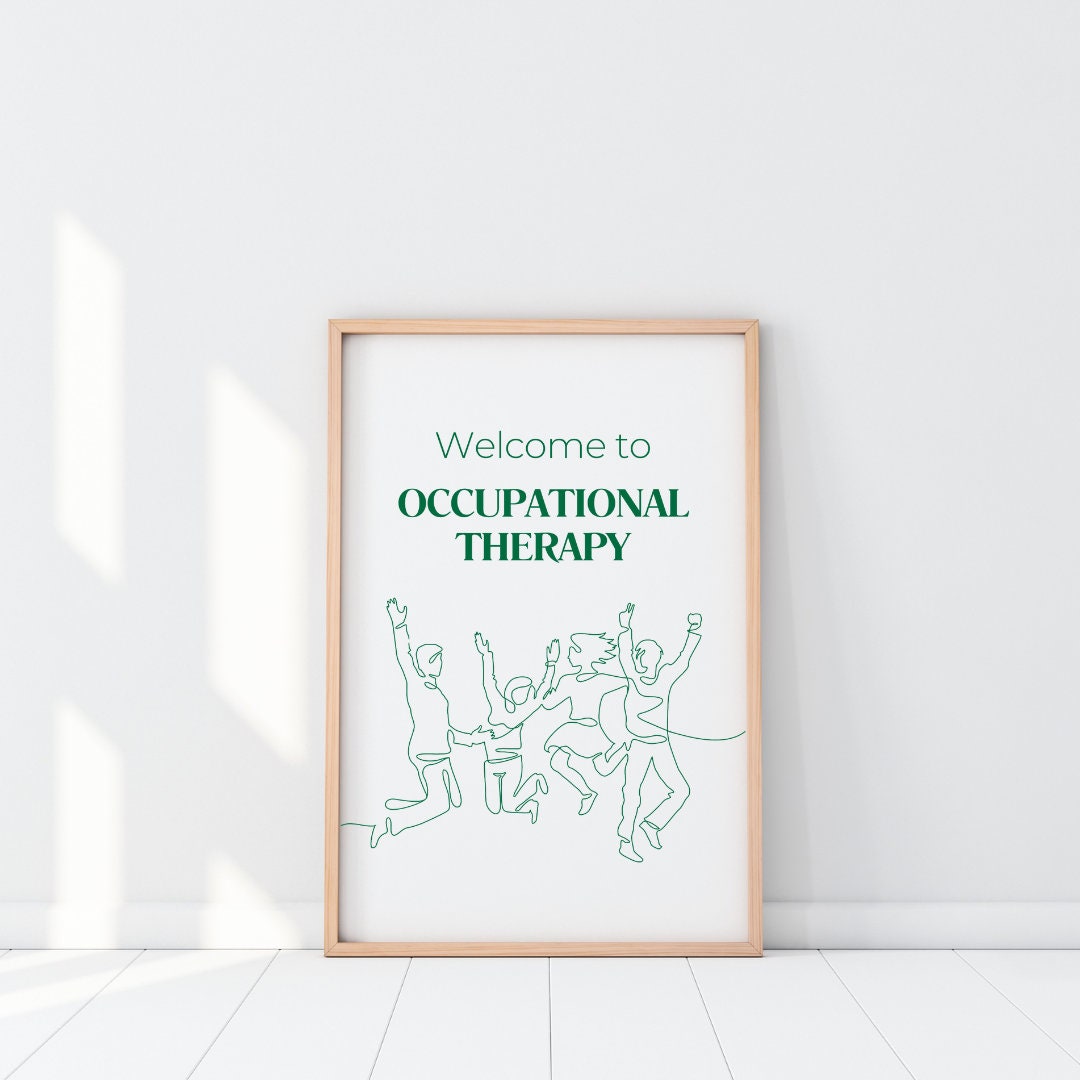 Occupational Therapy Digital Download Poster Print | Office Therapy ...