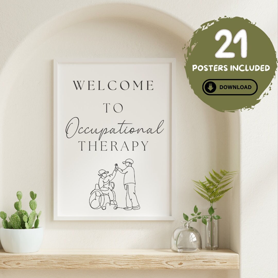 21 X OT Posters | Occupational Therapy Clinic/office Decor | Wall Print ...