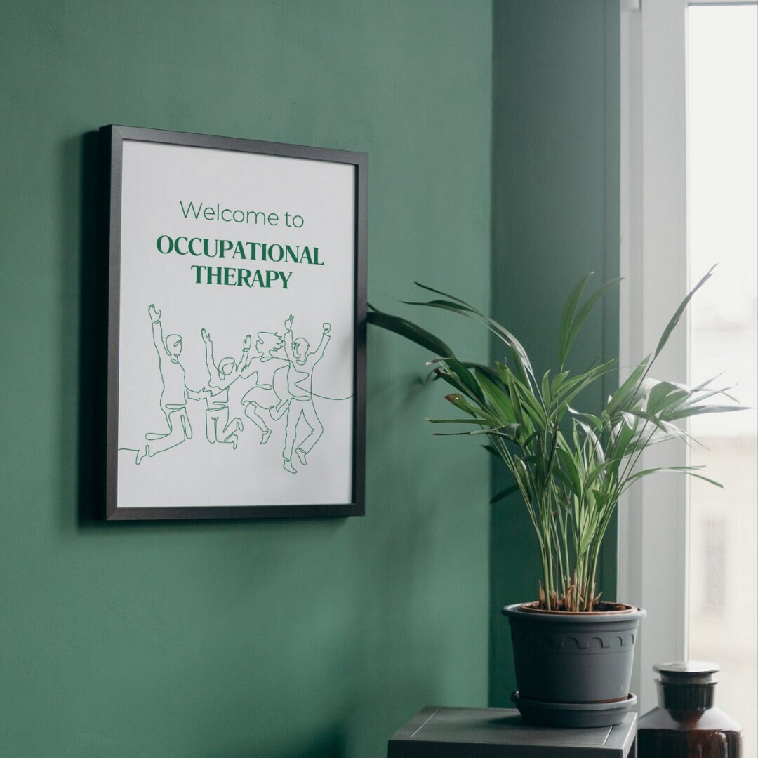 Occupational Therapy Digital Download Poster Print | Office Therapy ...