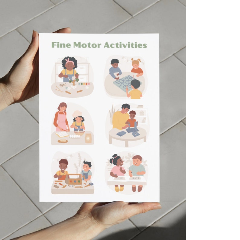 Fine Motor/gross Motor Skills Poster | Digital Print | Activity Ideas ...