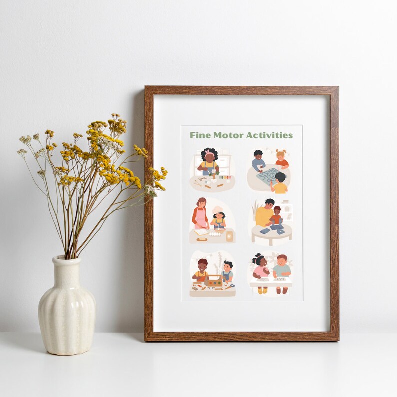 Fine Motor/gross Motor Skills Poster | Digital Print | Activity Ideas ...