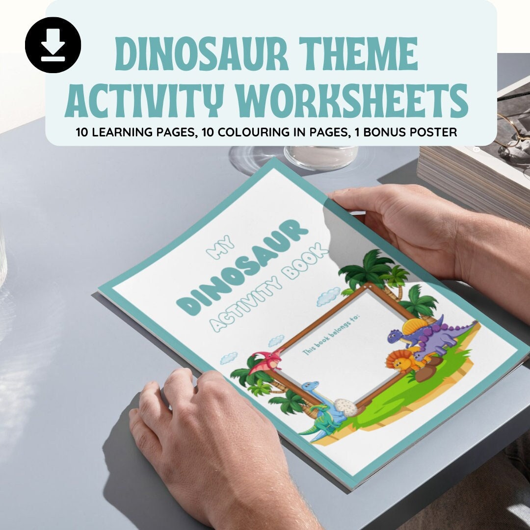 Dinosaur Theme Busy Book | Activities | Worksheets | Digital PDF ...