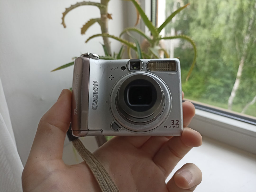 Canon Powershot A510 Silver 3.2MP Digital Compact Camera Working FULL ...