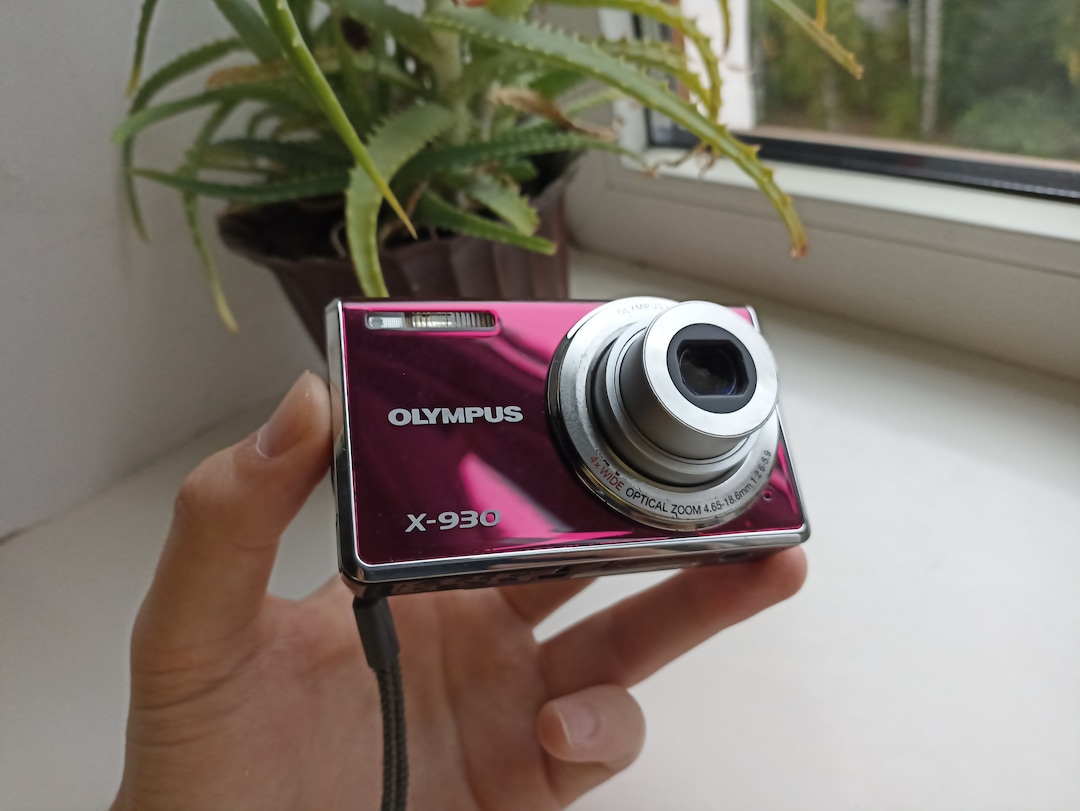 RARE PURPLE Olympus X-930 12.0MP Digital Compact Camera Working FULL ...
