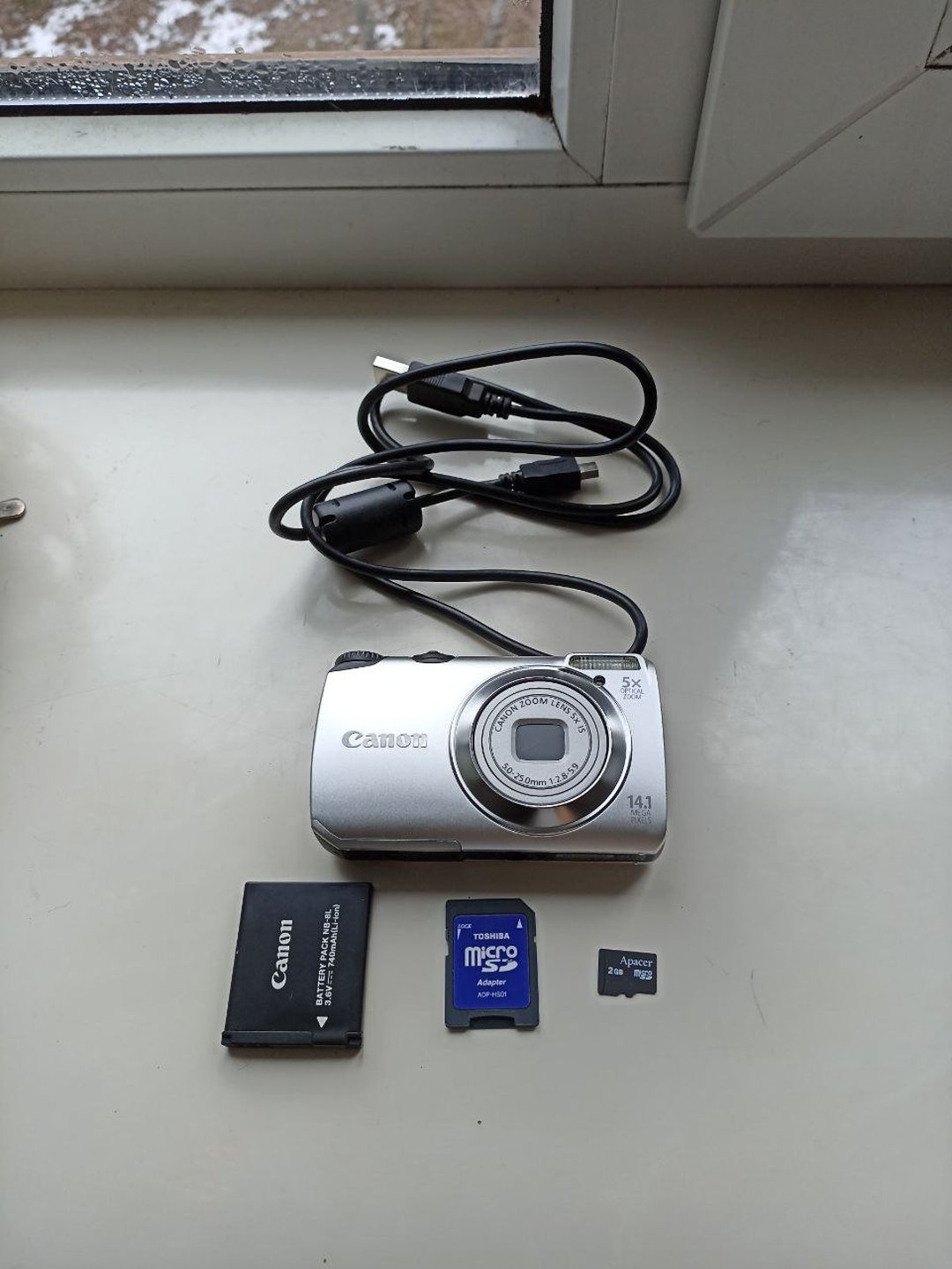 Canon Powershot A3200 IS 14.1MP Digital Camera Working CASE MEMORY ...