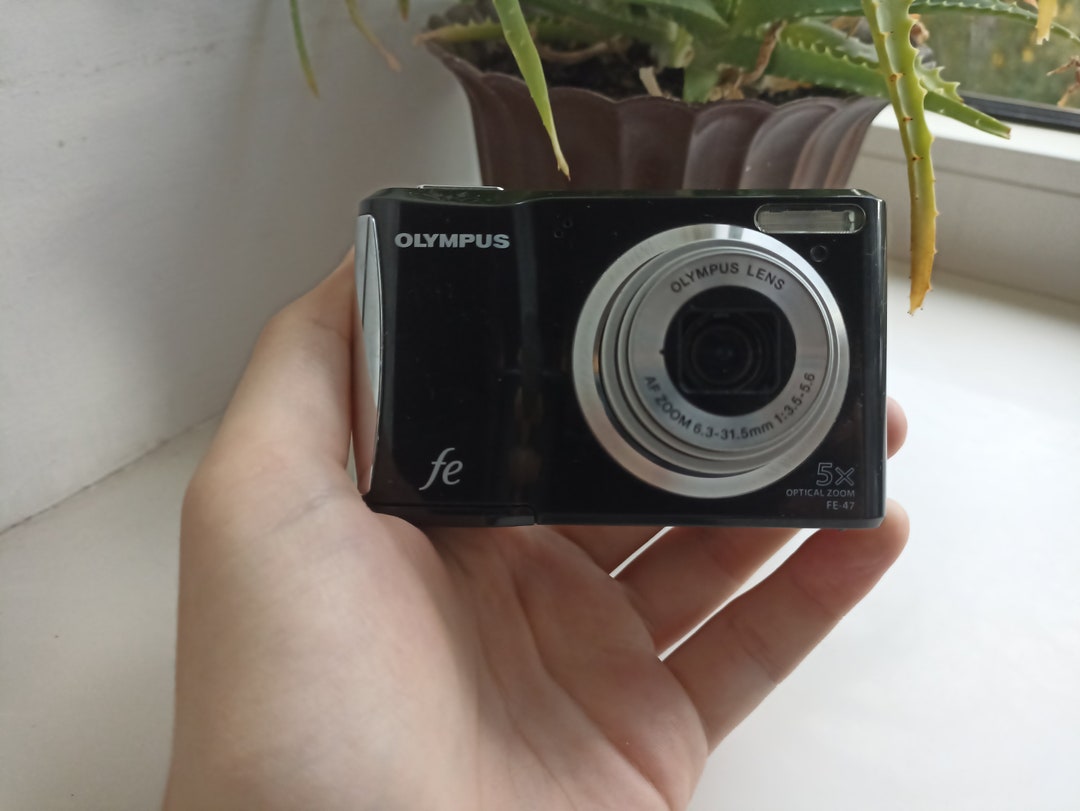 OLYMPUS FE-47 Black 14.0MP Digital Compact Camera Working Full Set READ - Etsy