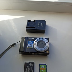 Panasonic Lumix DMC-TZ8 Black 12.1MP Digital Compact Camera Working ...