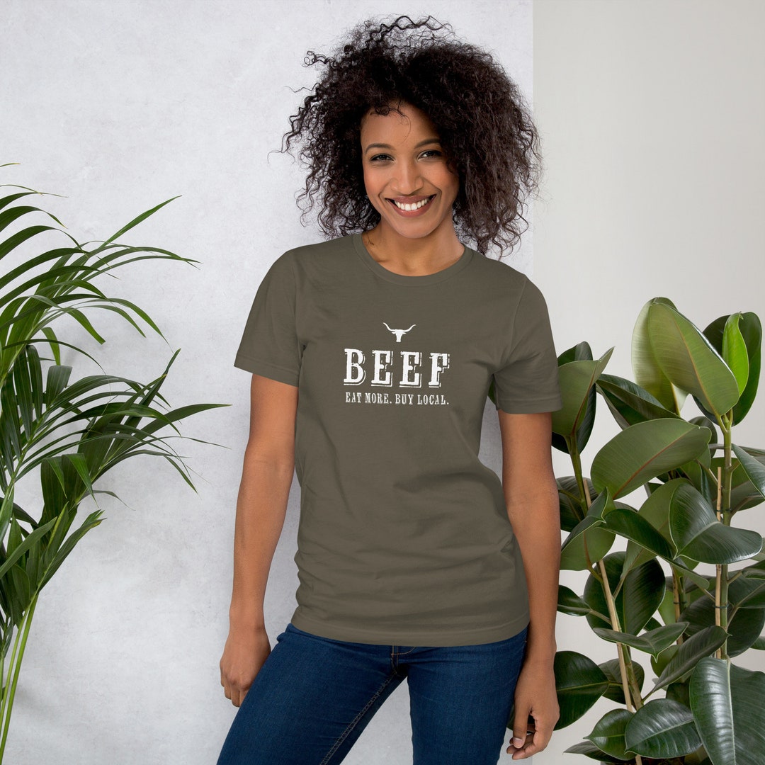 Buy Local Beef T-shirt, Cowboy Western Shirt, Support Ranchers, Ranch ...