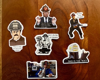 Firefighter Sticker Firefighter Gift Firefighter Stickers Funny Fireman ...