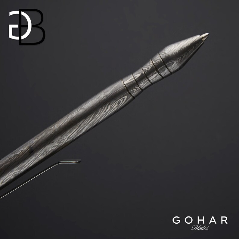 DAMASCUS Steel BALLPOINT PEN Handcrafted Elegance for Unique Writing ...