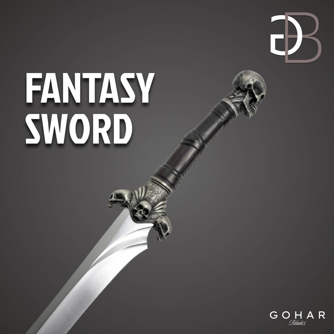 Handmade Five-skull Scimitar Deep Hollow Grind Blade Burgundy Leather ...