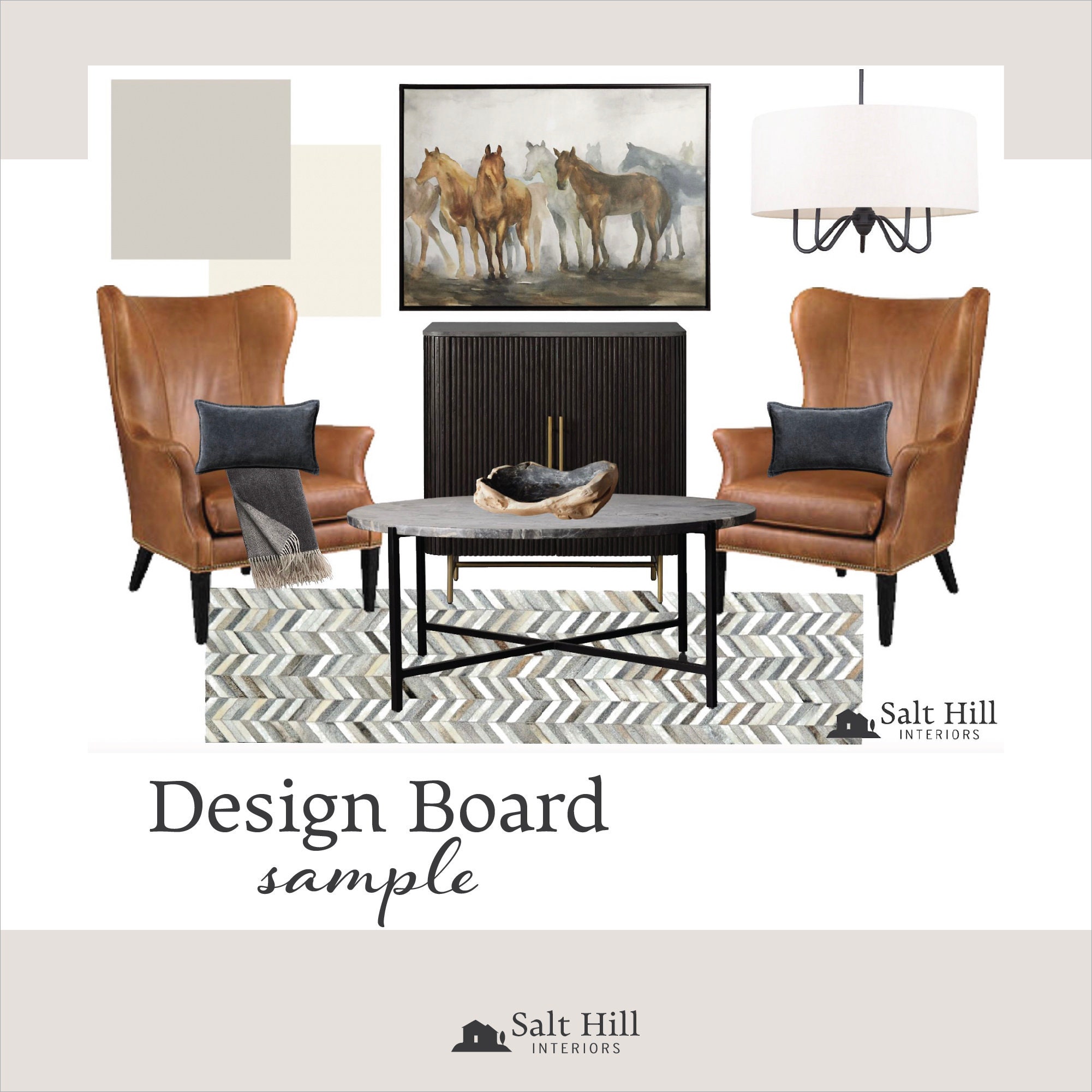 Sherwin Williams Paint Palette|dark Horse|interior Design|whole House ...