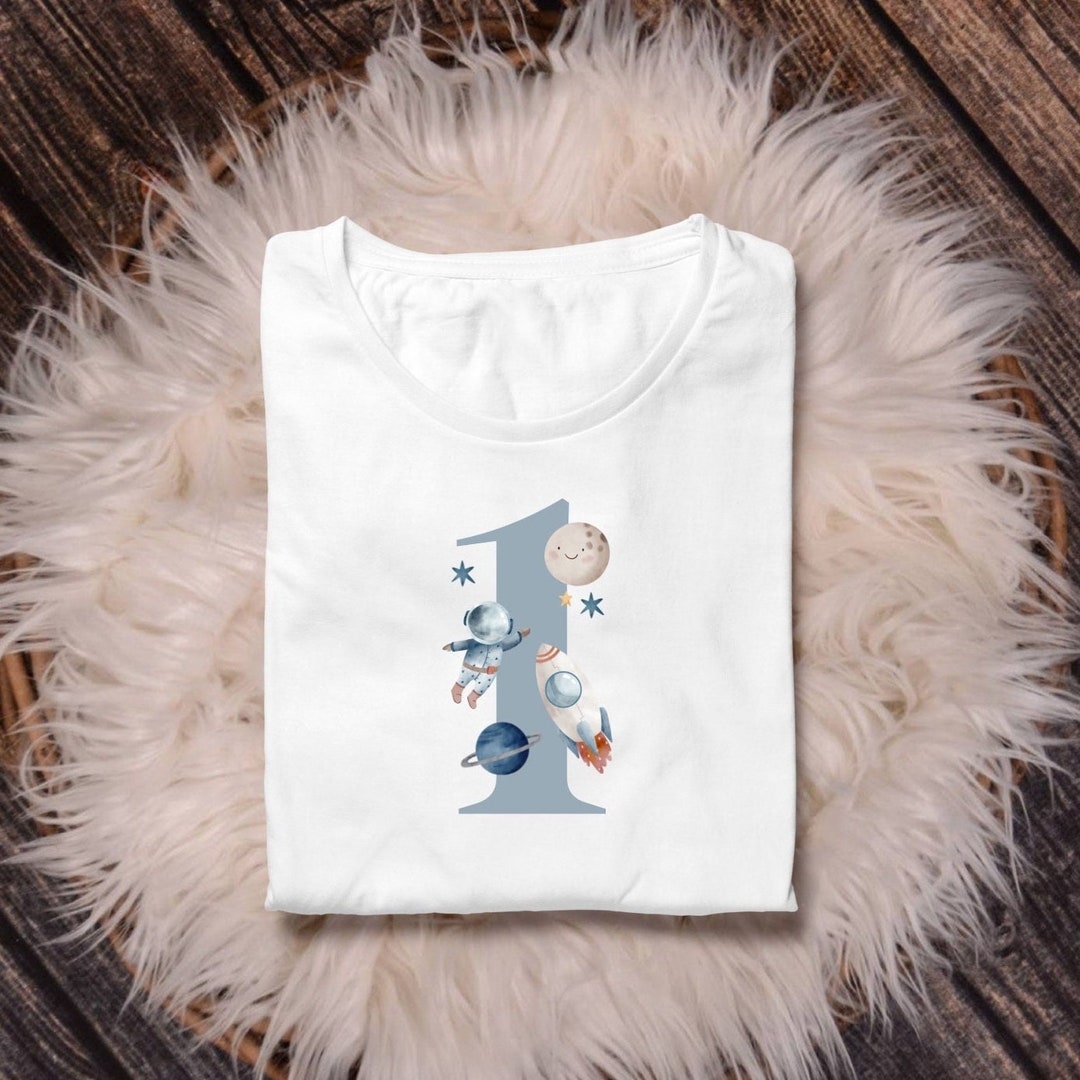 Blue Space Theme Astronaut Planet - Blue Birthday Numbers 1-9 Bundle ...