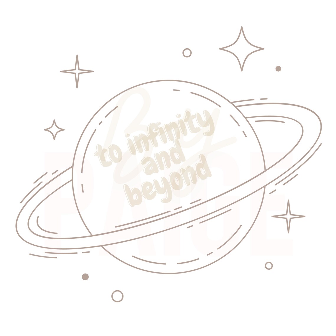 To Infinity and Beyond Space Neutral PNG - Sublimation Design - DTF ...