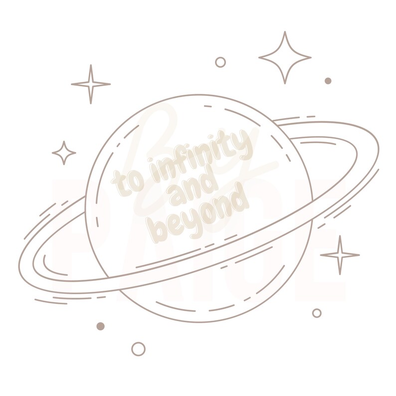 To Infinity and Beyond Space Neutral PNG - Sublimation Design - DTF ...