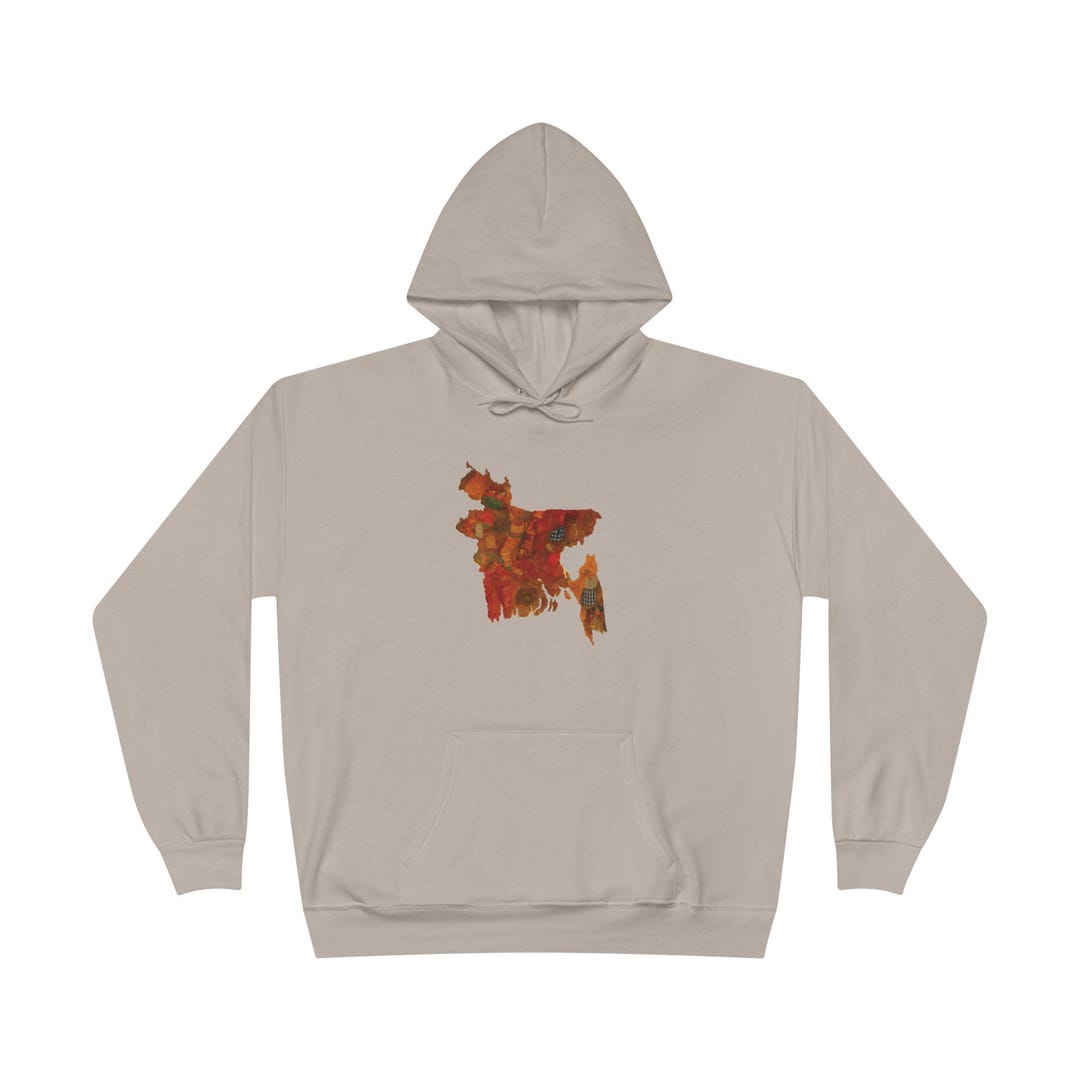 Autumn Collage Pullover | Fall Leaves Map Graphic Pullover - Etsy